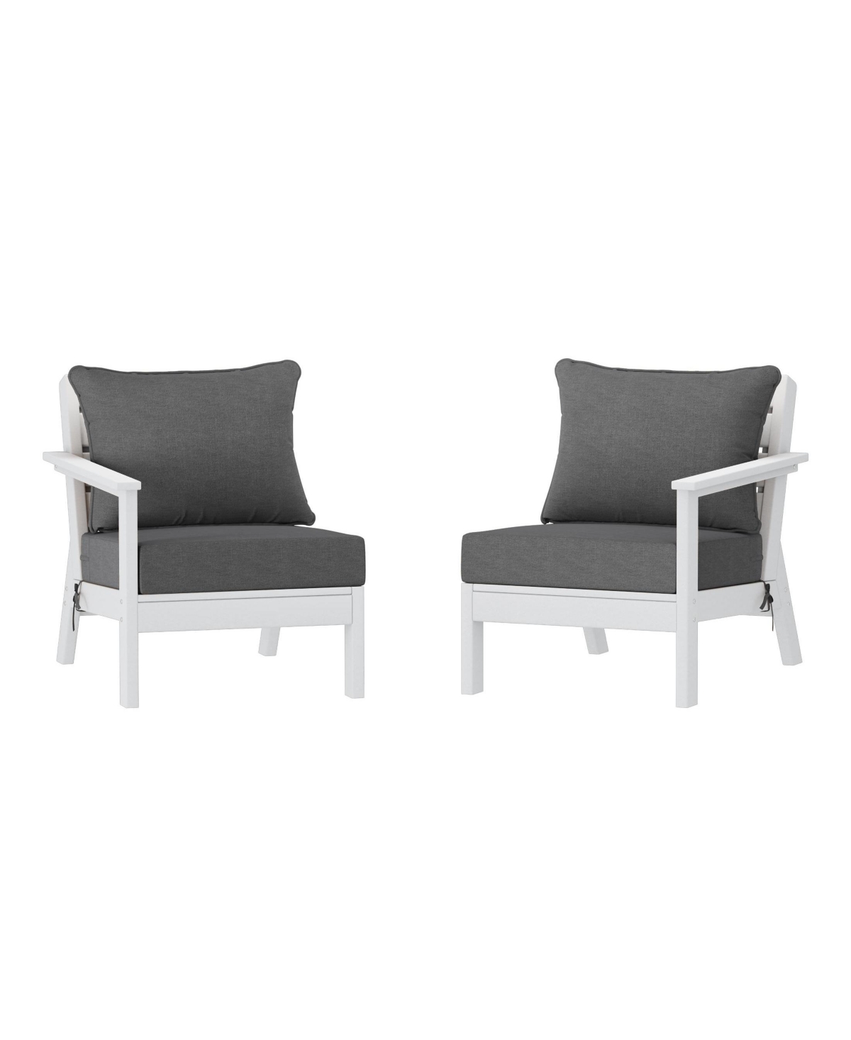 Click here for WestinTrends Outdoor Patio Hdpe White Loveseat Sof... prices