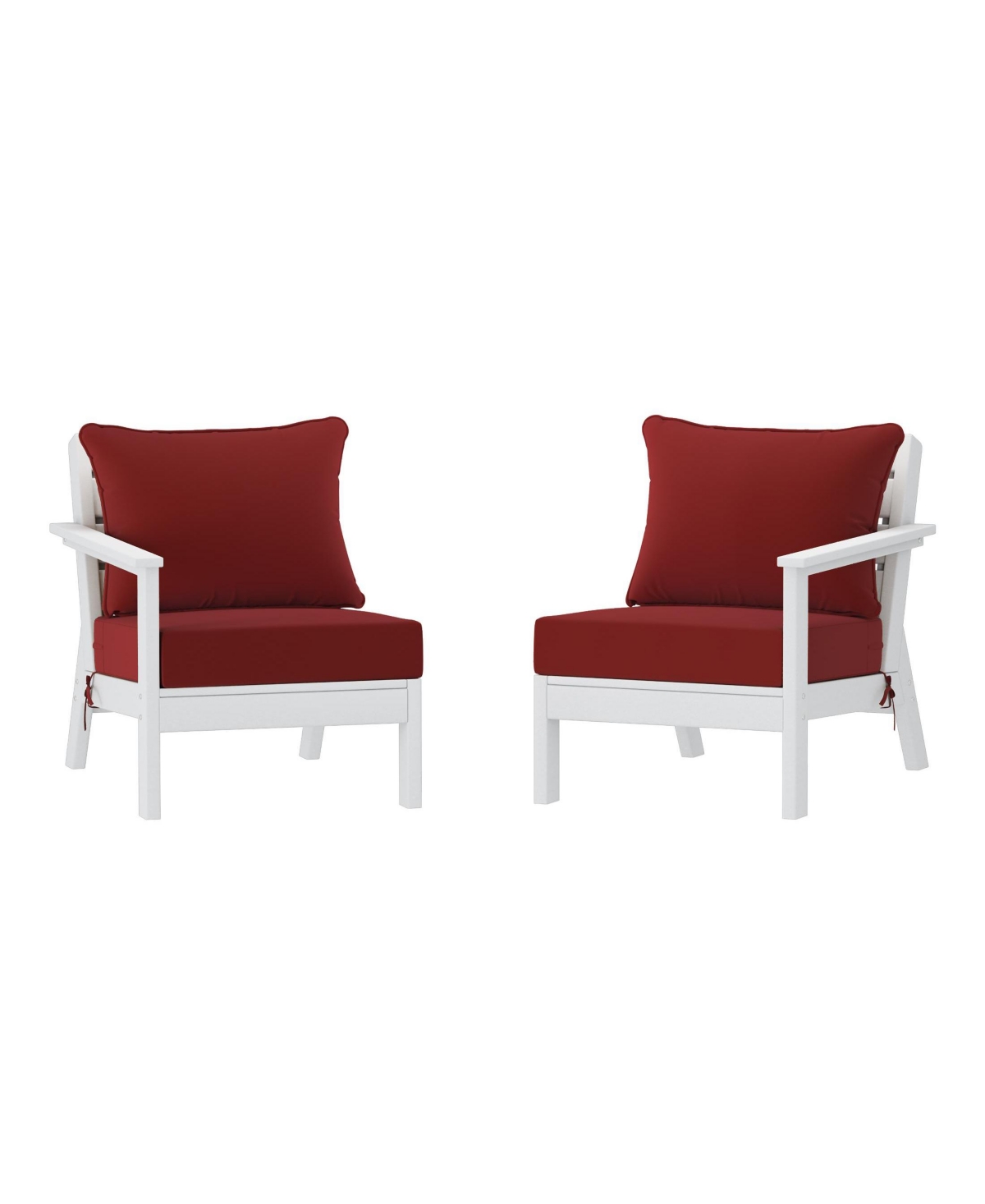Click here for WestinTrends Outdoor Patio Hdpe White Loveseat Sof... prices