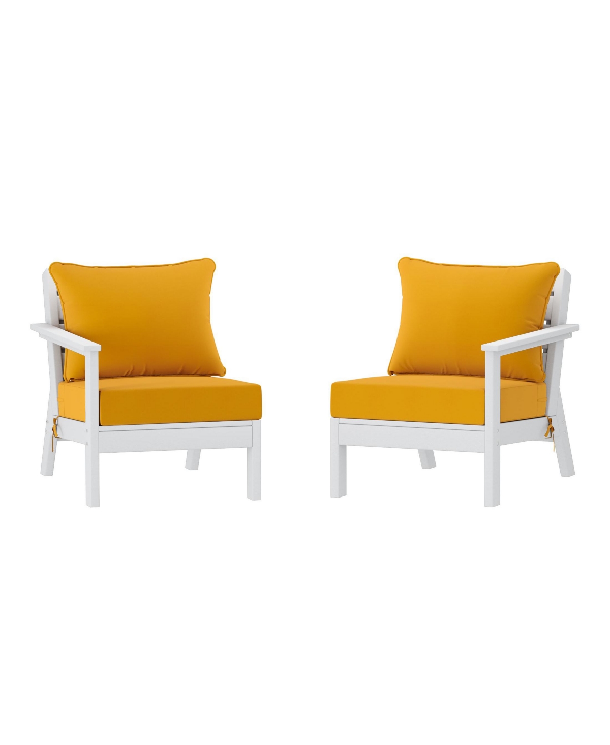 Click here for WestinTrends Outdoor Patio Hdpe White Loveseat Sof... prices