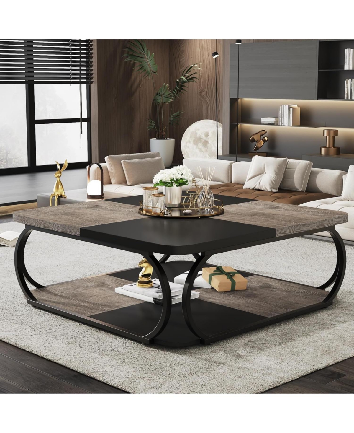 Click here for Tribesigns Coffee Table with Open Storage Shelf fo... prices