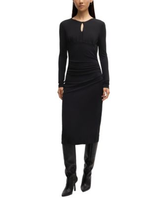 BOSS by Hugo Boss Women's Keyhole Neckline Dress - Macy's