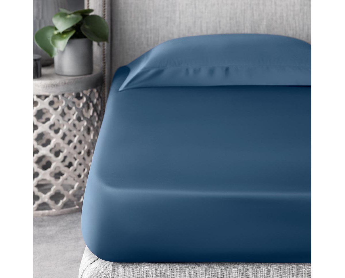 Click here for Togas Sensa Bu Fitted Sheet King - Blue prices