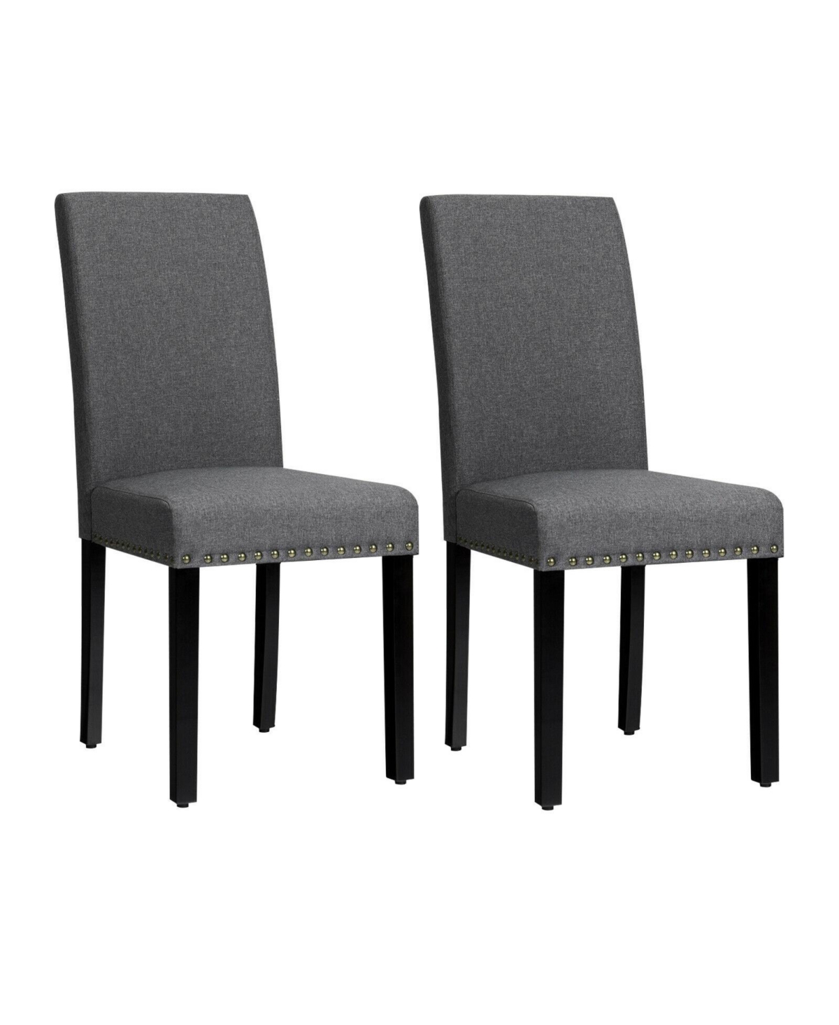 Click here for Gouun Set of 2 Fabric Upholstered Dining Chairs wi... prices