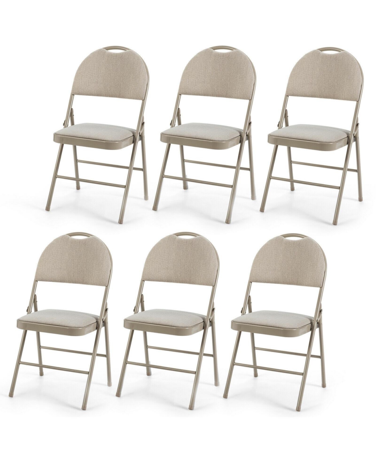 Click here for Gouun 6 Pack Folding Chairs Portable Padded Office... prices