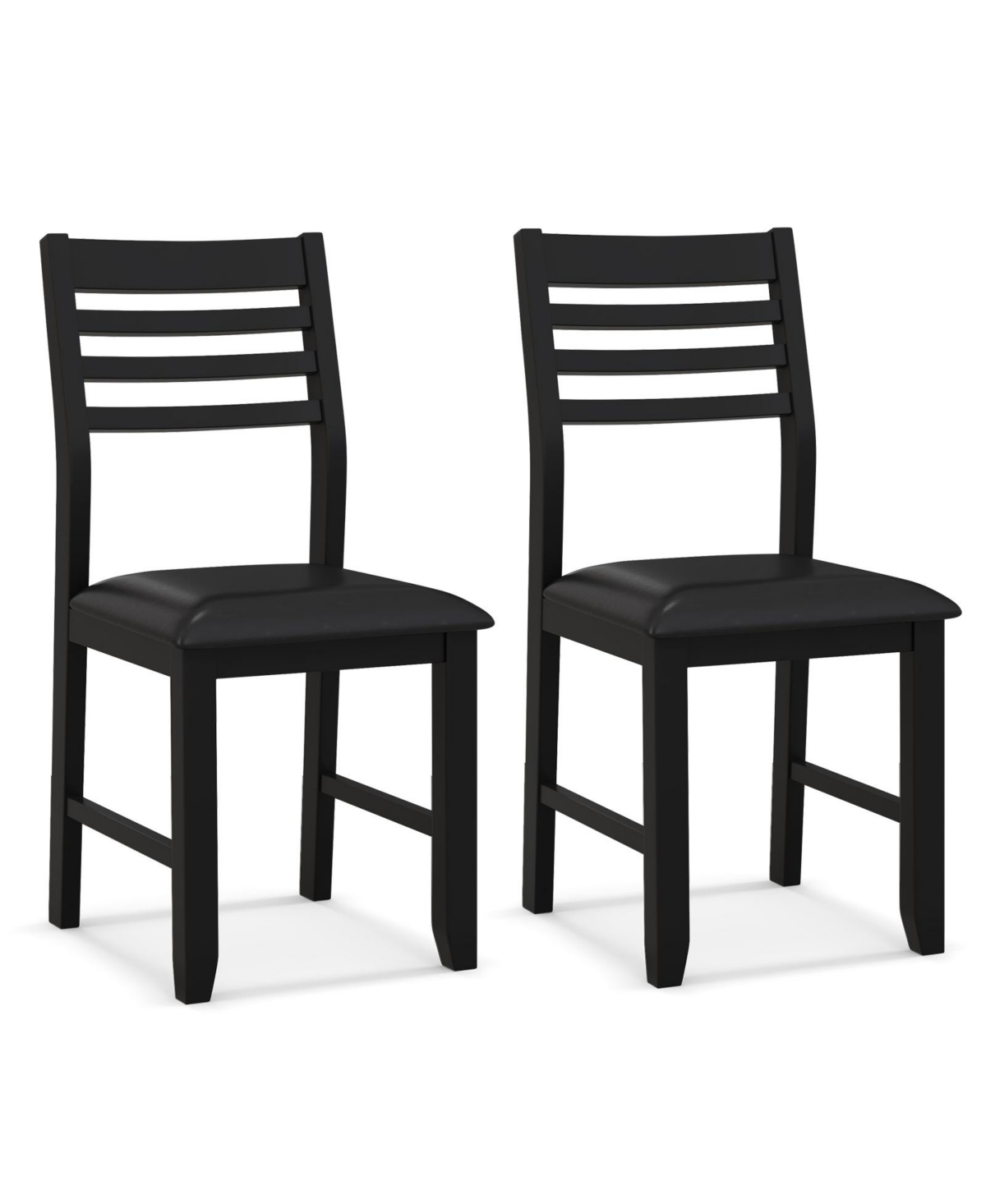 Click here for Gouun Wooden Dining Chair Set of 2 with Rubber Woo... prices