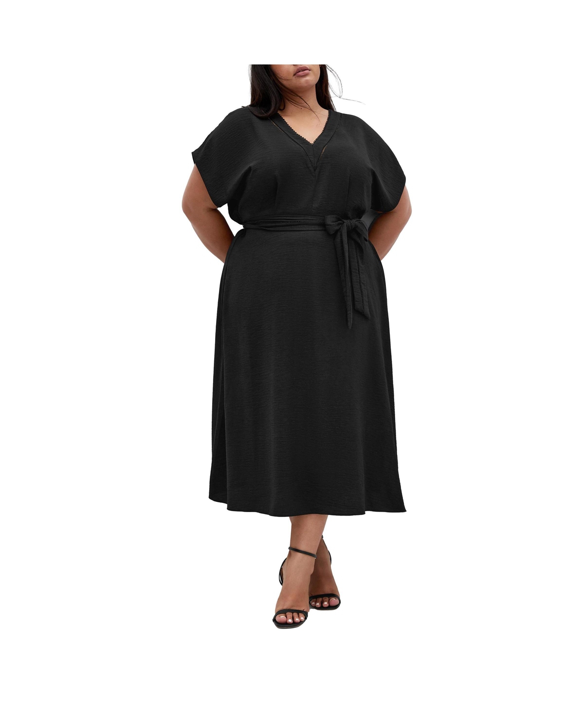 Click here for City Chic Plus Size Maya Midi Dress - Black prices