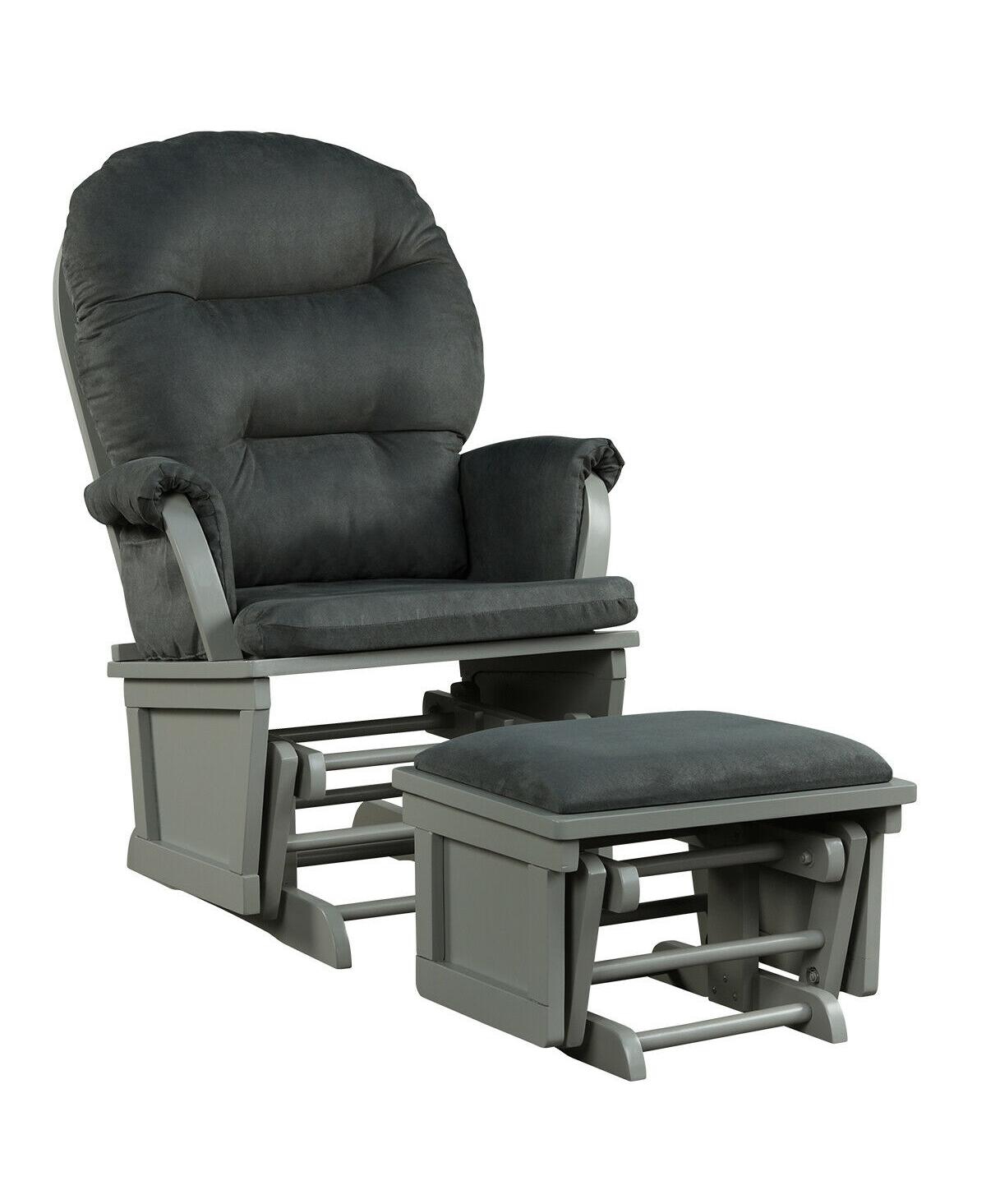 Click here for Gouun Wood Baby Glider and Ottoman Cushion Set wit... prices