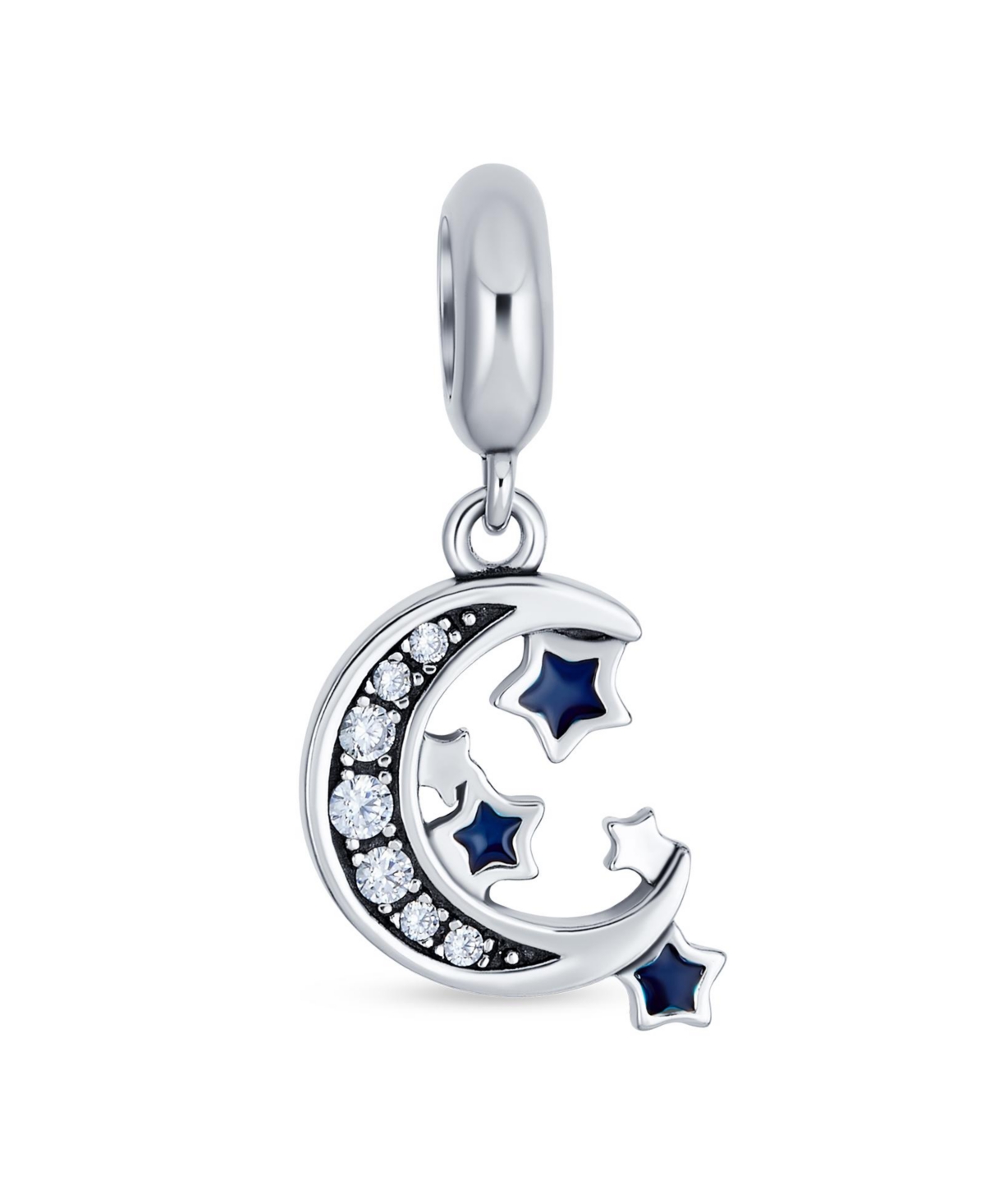 Click here for Bling Jewelry Crescent Moon Star Dangle Charm Bead... prices