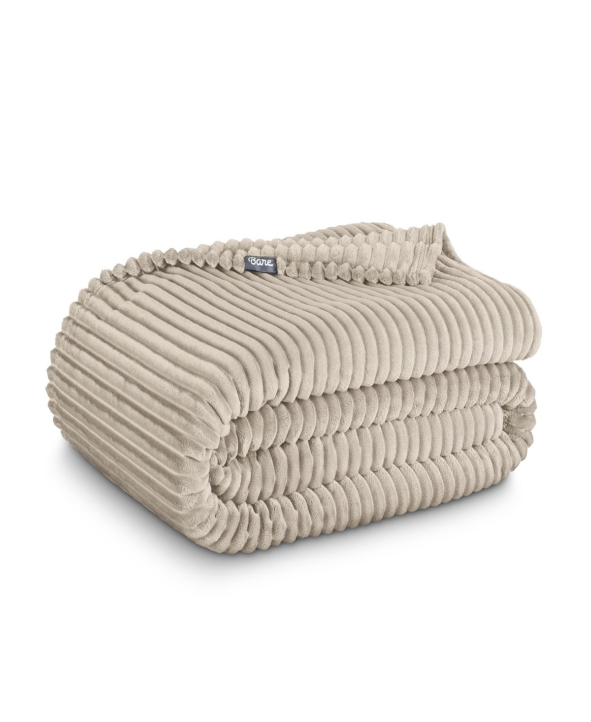 Click here for Bare Home Microplush Textured Blanket - Ribbed oys... prices