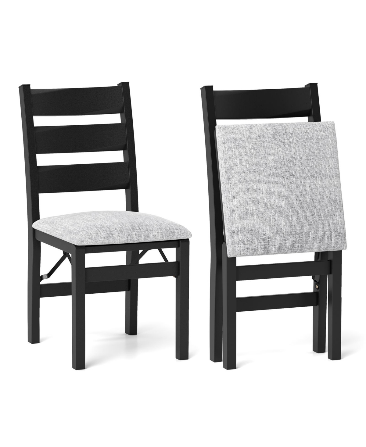 Click here for Gouun Modern Upholstered Folding Chairs Set of 2 w... prices