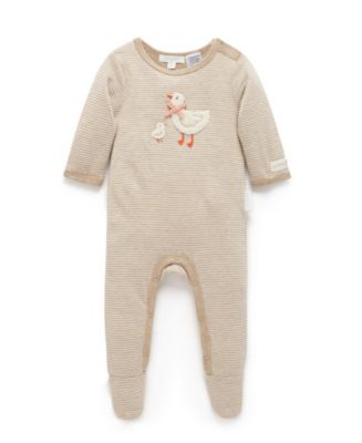 Purebaby Baby Boy and Baby Girl Stripe Coverall - Macy's
