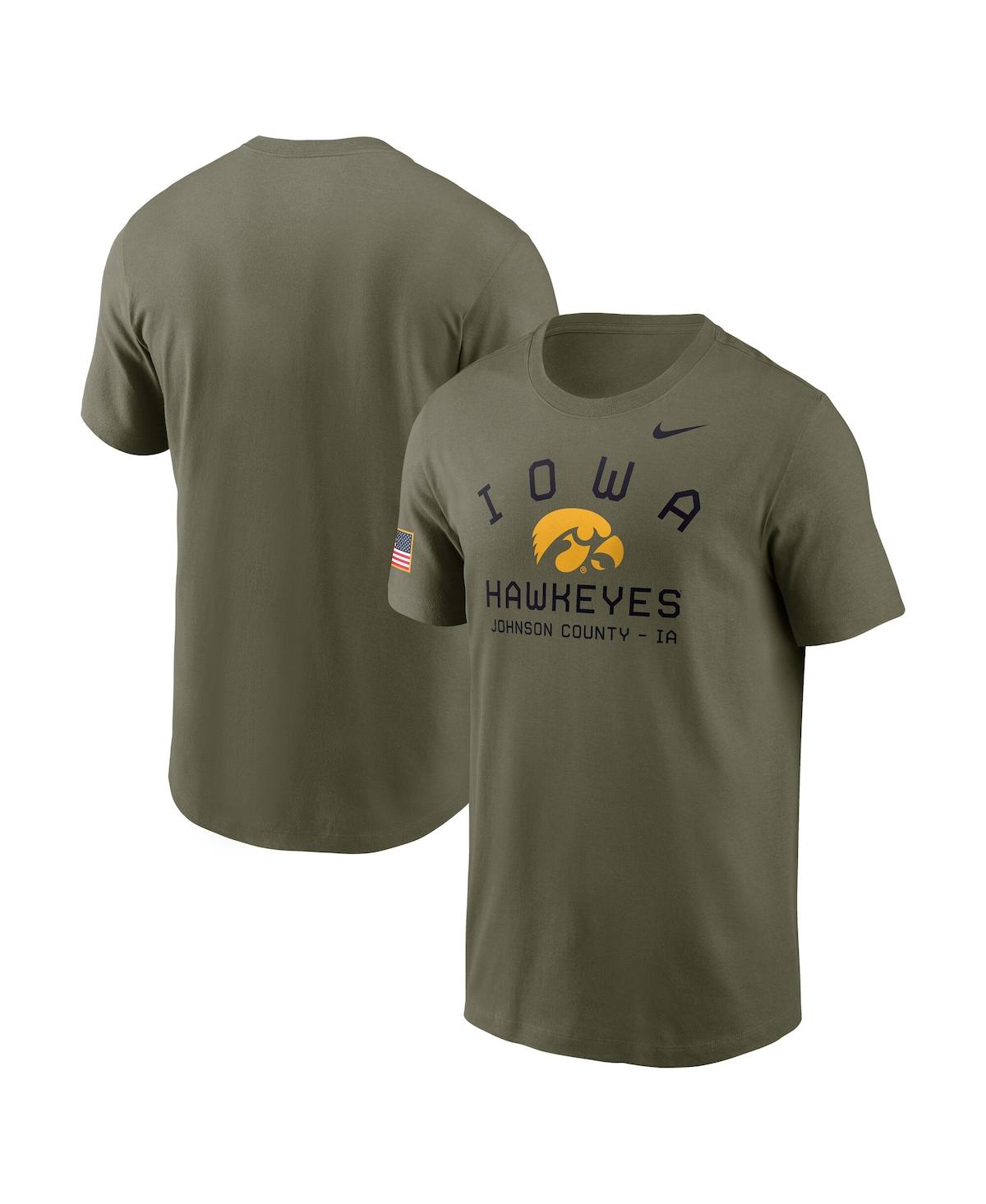 Click here for Nike Mens Olive Iowa Hawkeyes 2024 Military Apprec... prices