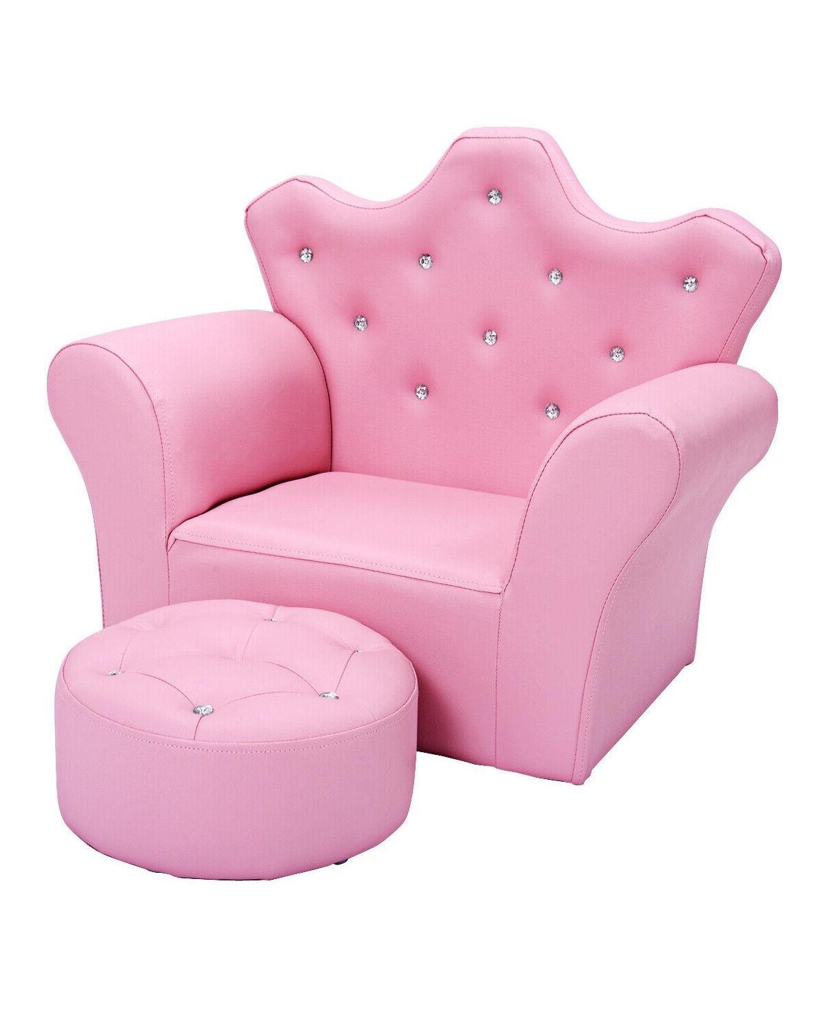 Click here for Gouun Kids Sofa Armrest Couch with Ottoman - Pink prices