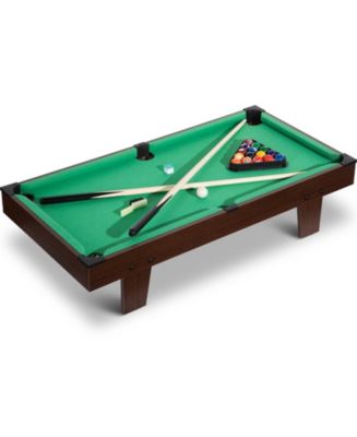 36" Mini Tabletop Pool Table, Compact Billiards Game Set w/Accessories ...