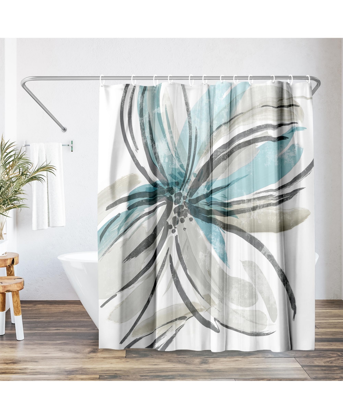 Click here for Americanflat 71x74 May Poem Shower Curtain - 100 P... prices