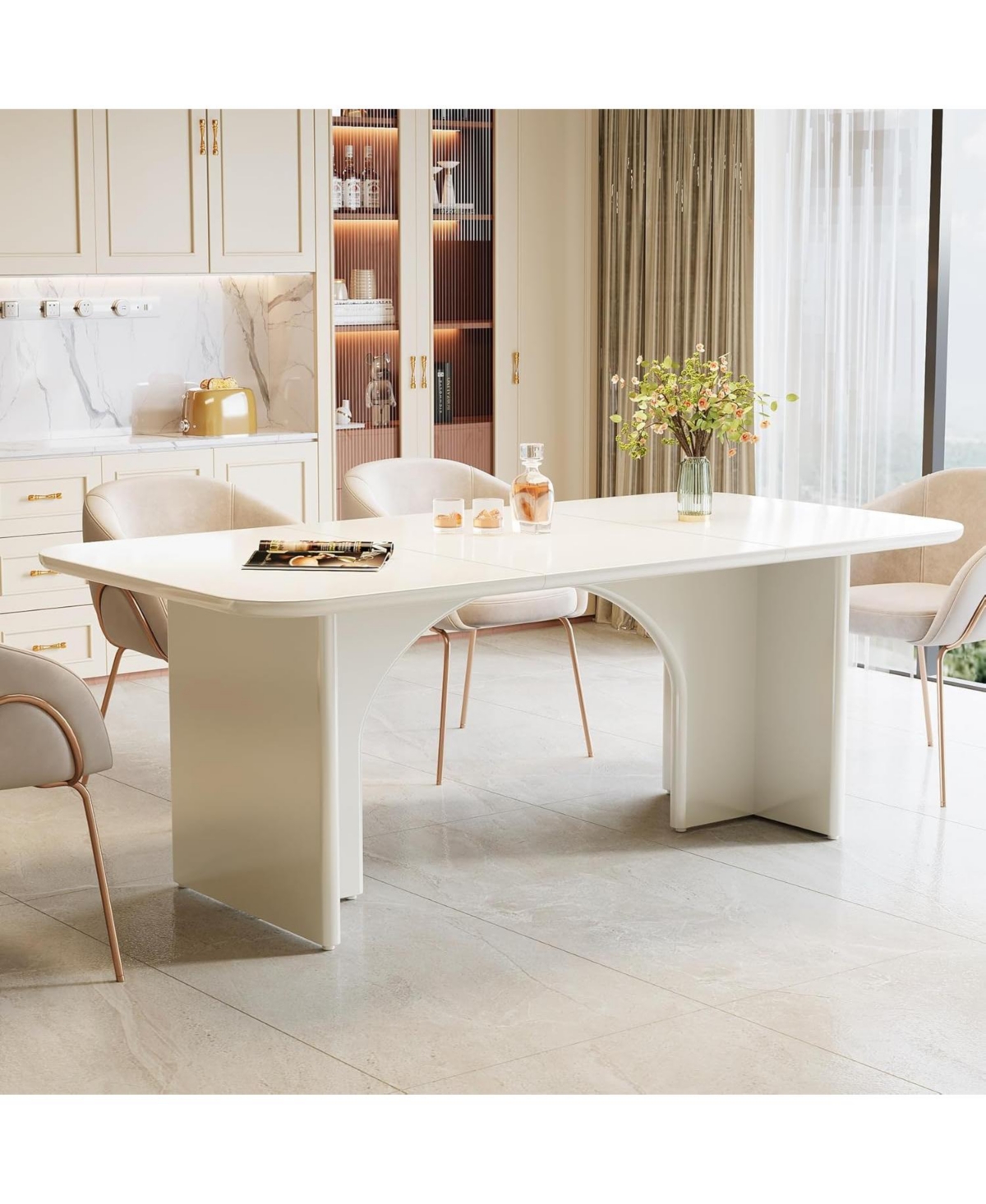 Click here for Tribesigns Modern Dining Table for 4-6 People  62.... prices