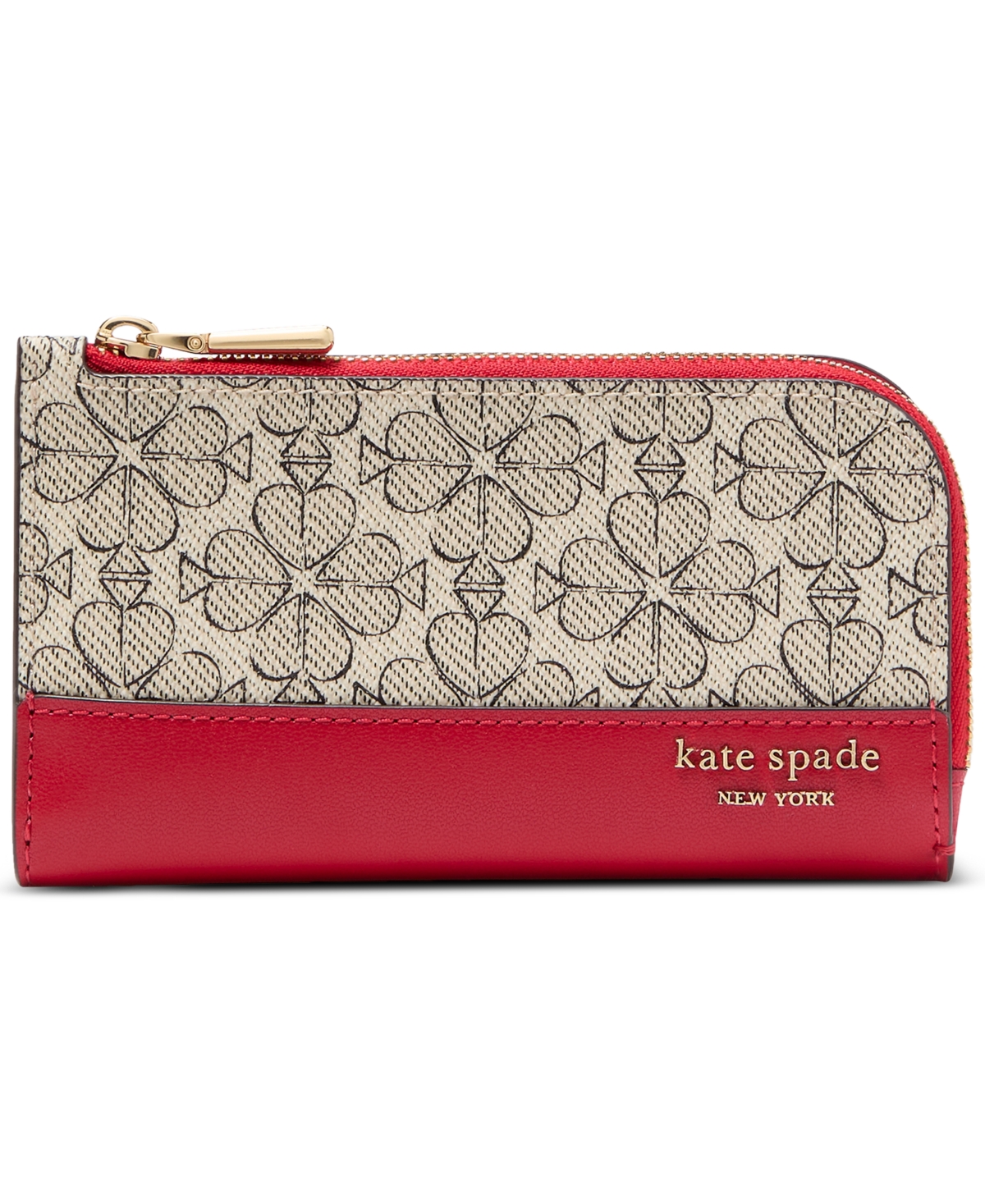 Kate Spade Women's Spade Flower Slim Bifold Wallet In Cherry Rouge ...