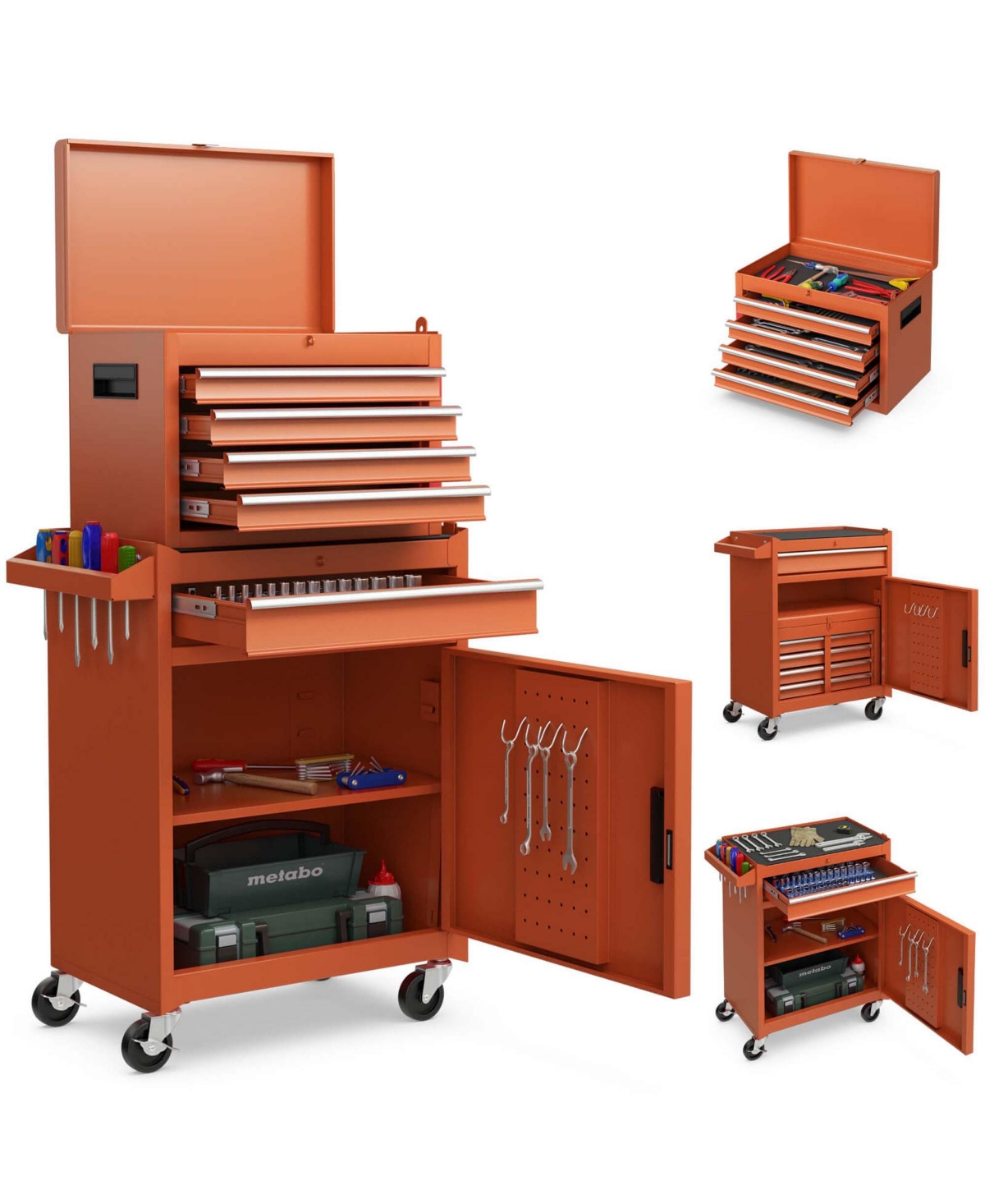Click here for 2 in 1 Tool Chest & Cabinet with Sliding Drawers R... prices