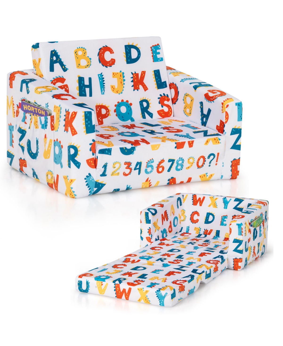 Click here for Gouun 2-in-1 Convertible Kids Sofa with Velvet Fab... prices