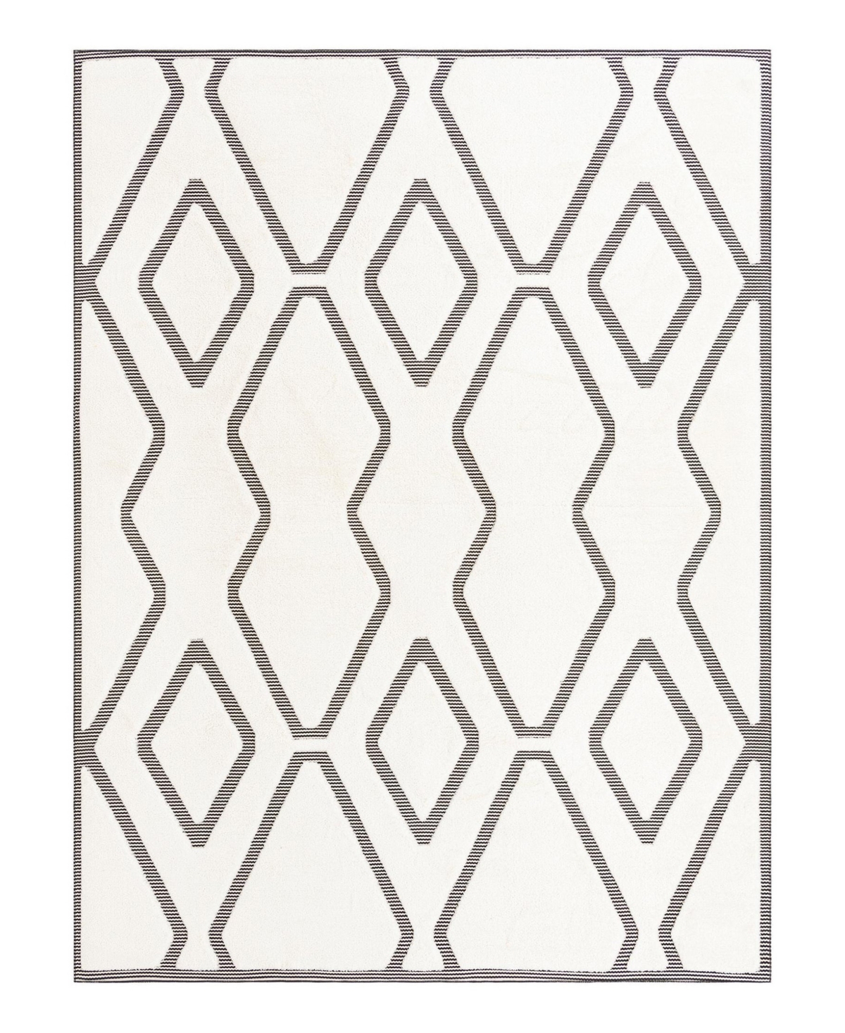 Click here for Bayshore Home Textured Tones Trellis 9x12 Area Rug... prices