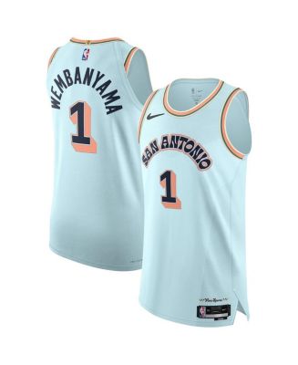 Nike Men's Victor Wembanyama Light Blue San Antonio Spurs 2024/25 ...