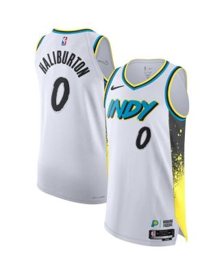 Nike Men's Tyrese Haliburton White Indiana Pacers 2024/25 Authentic ...