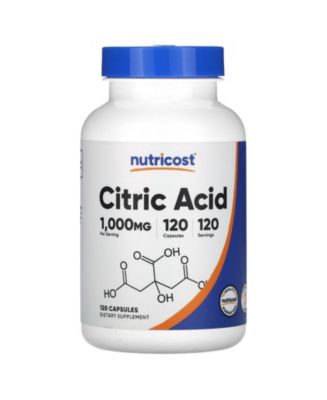 Nutricost Citric Acid 1 000 mg - 120 Capsules - Macy's