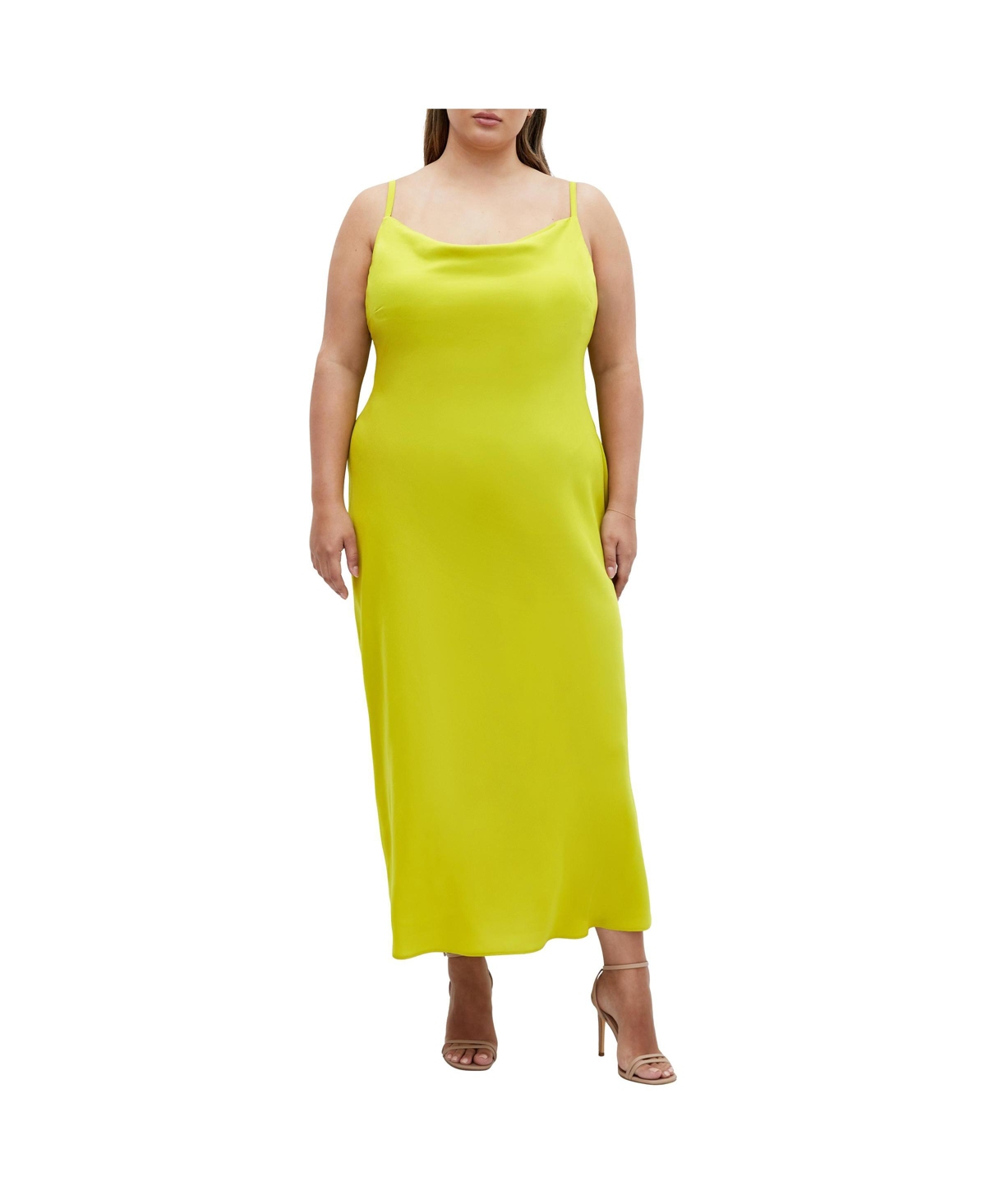 Click here for City Chic Plus Size Sadie Dress - Chartreuse prices