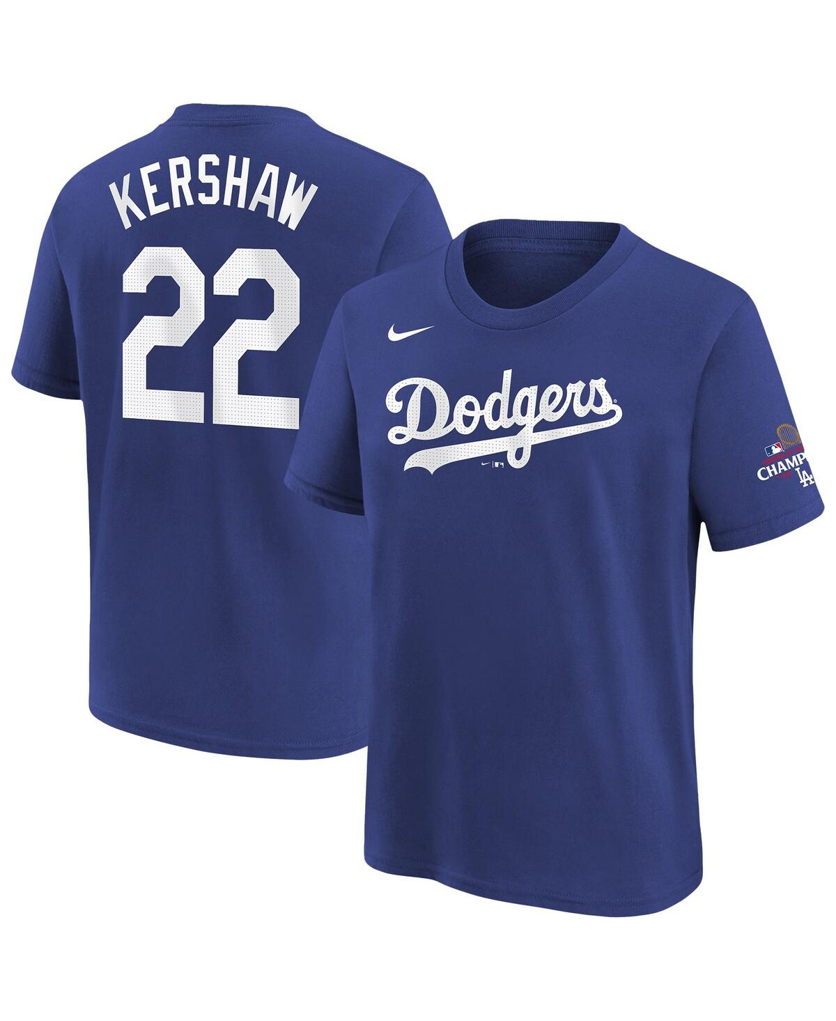 Click here for Nike Big Boys and Girls Clayton Kershaw Royal Los... prices