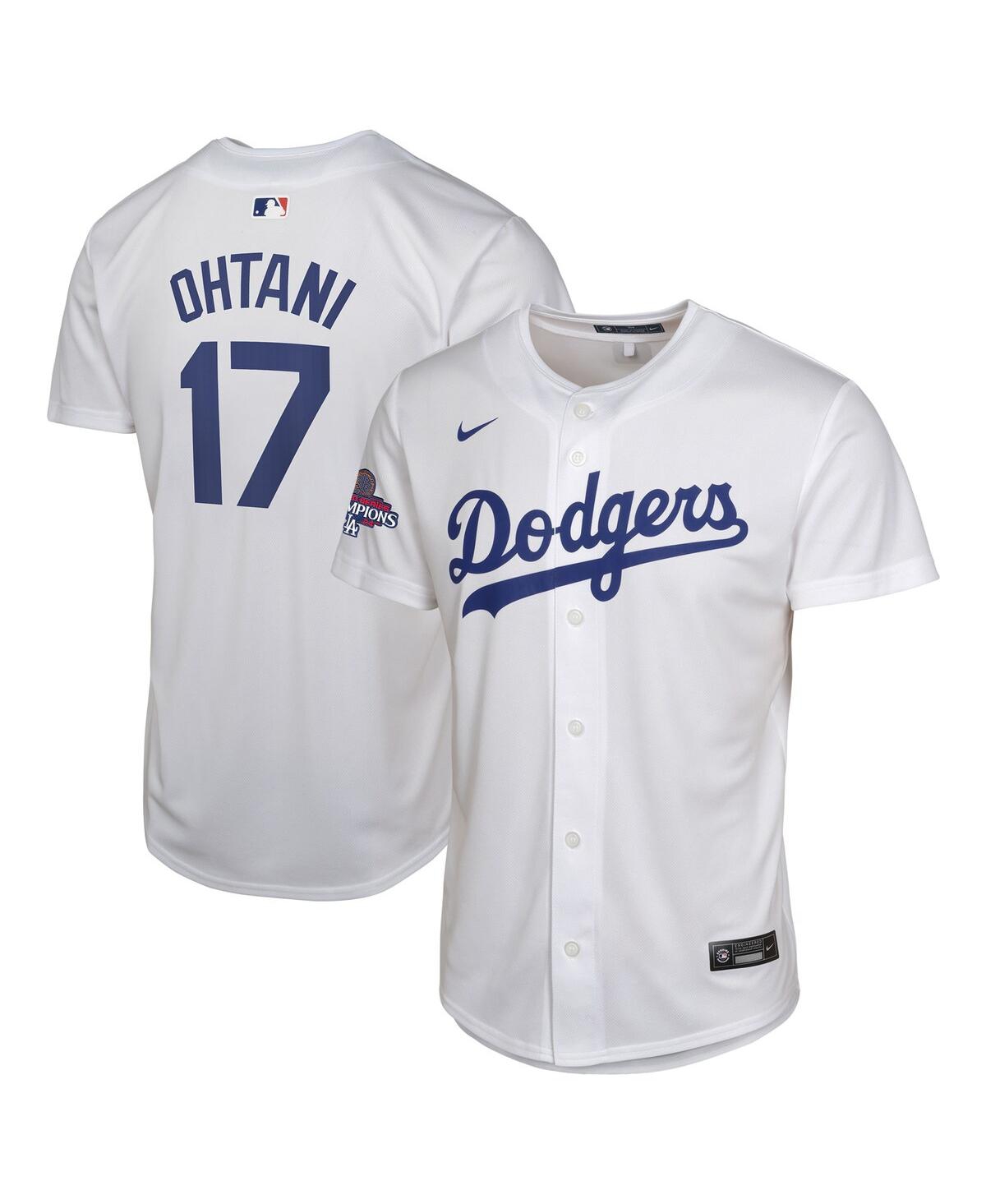 Click here for Nike Big Boys and Girls Shohei Ohtani White Los An... prices