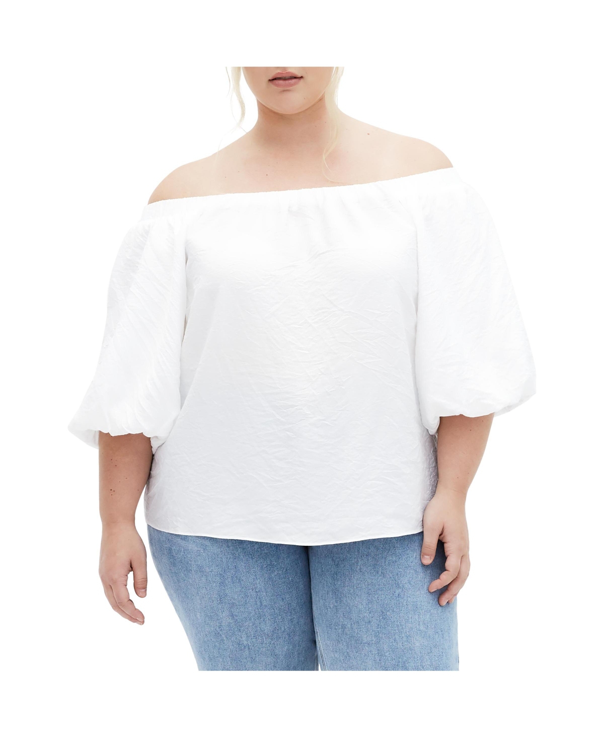 Click here for City Chic Plus Size Haven Top - Ivory prices
