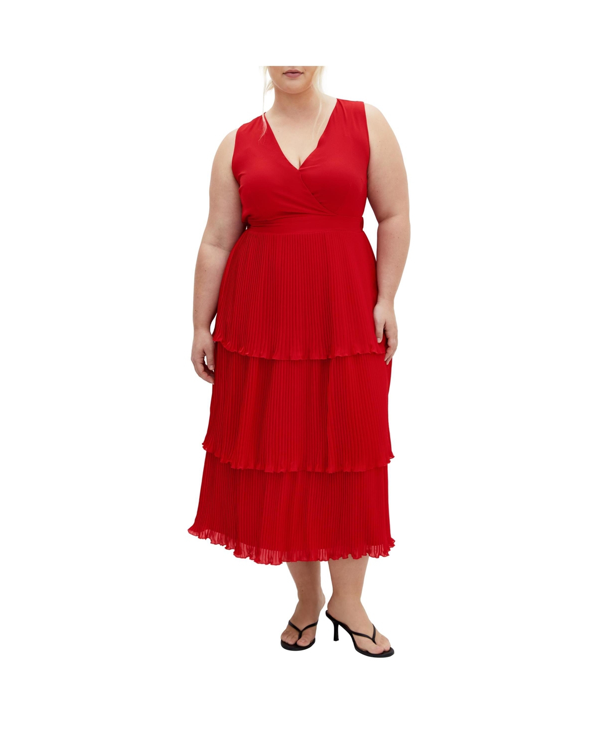 Click here for City Chic Plus Size Marlowe Maxi Dress - Red prices