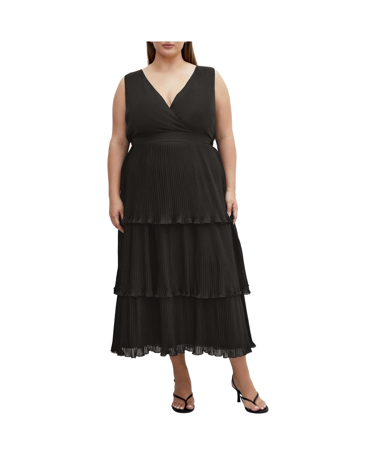 Click here for City Chic Plus Size Marlowe Maxi Dress - Black prices