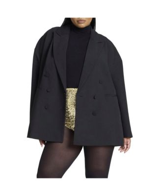ELOQUII Plus Size Oversized Boxy Blazer - Macy's