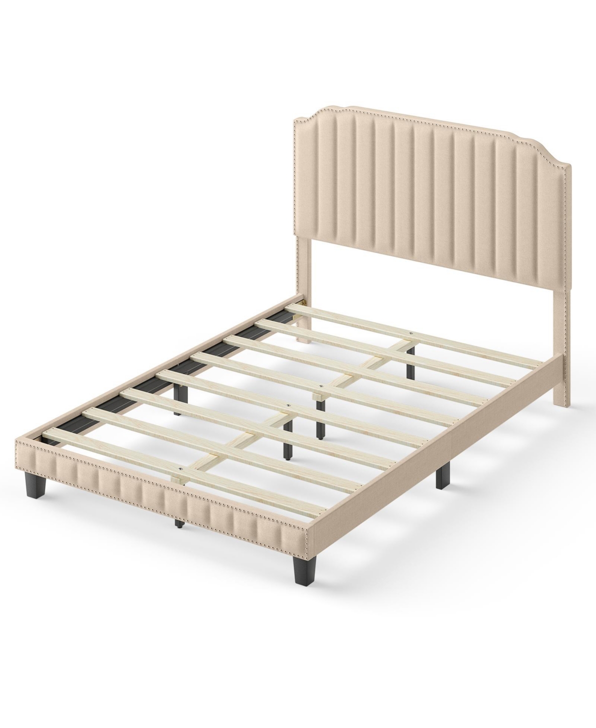 Click here for Gouun Heavy Duty Upholstered Bed Frame with Rivet... prices