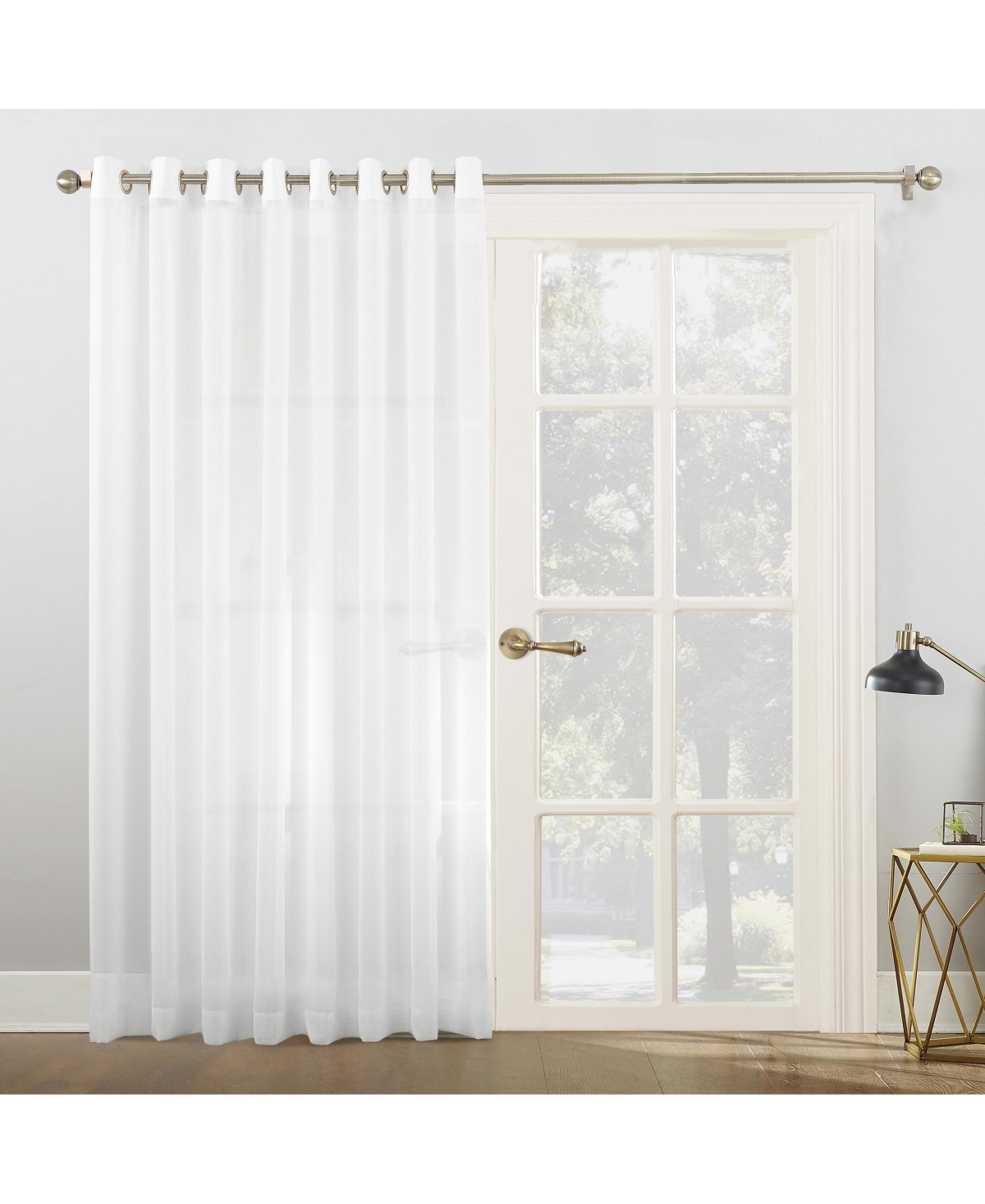 Click here for Sheer Voile Grommet Sliding Patio Door Curtain Pan... prices