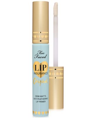 Too Faced Lip Insurance Smoothing Anti-Feathering Lip Primer - Macy's
