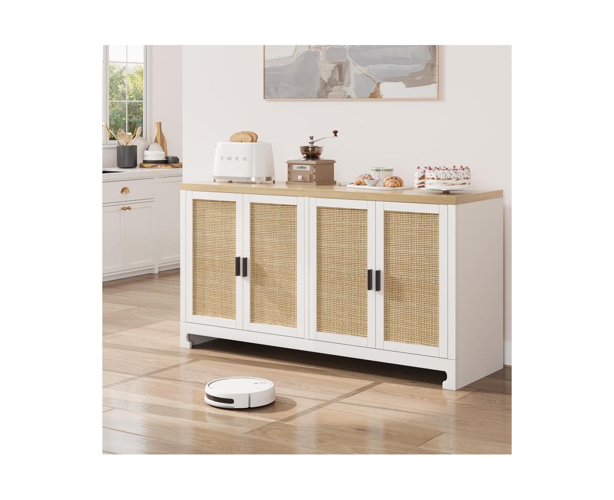 Click here for gaomon Buffet Cabinet Rattan Accent Storage Cabine... prices
