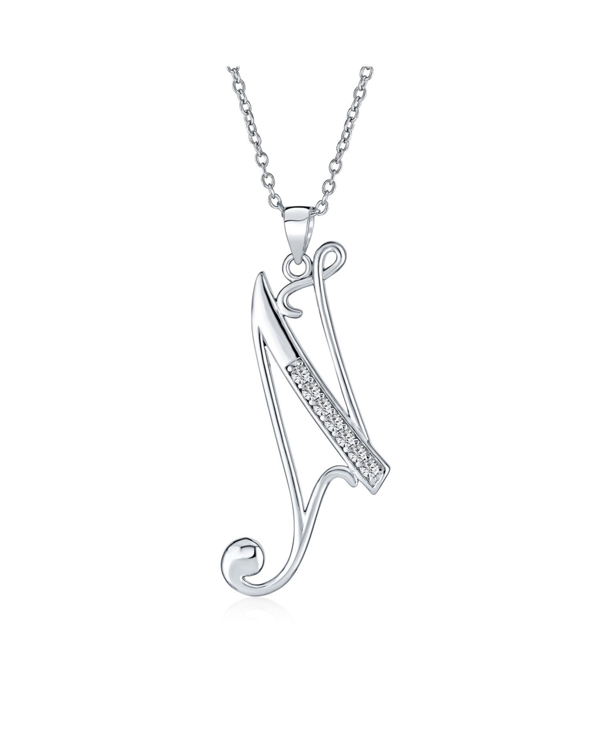 Click here for Bling Jewelry Script Alphabet Initial Pendant Neck... prices