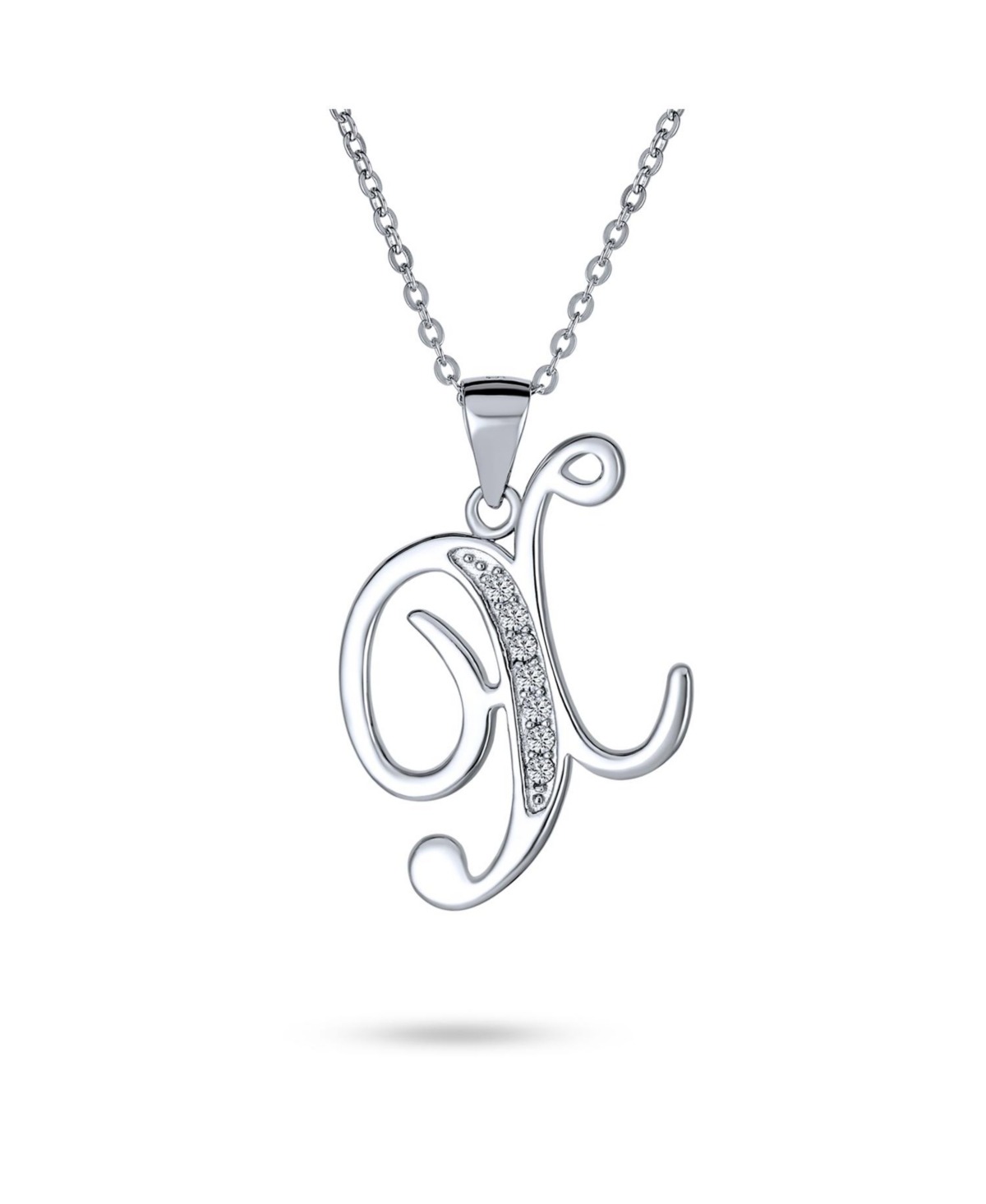 Click here for Bling Jewelry Script Alphabet Initial Pendant Neck... prices