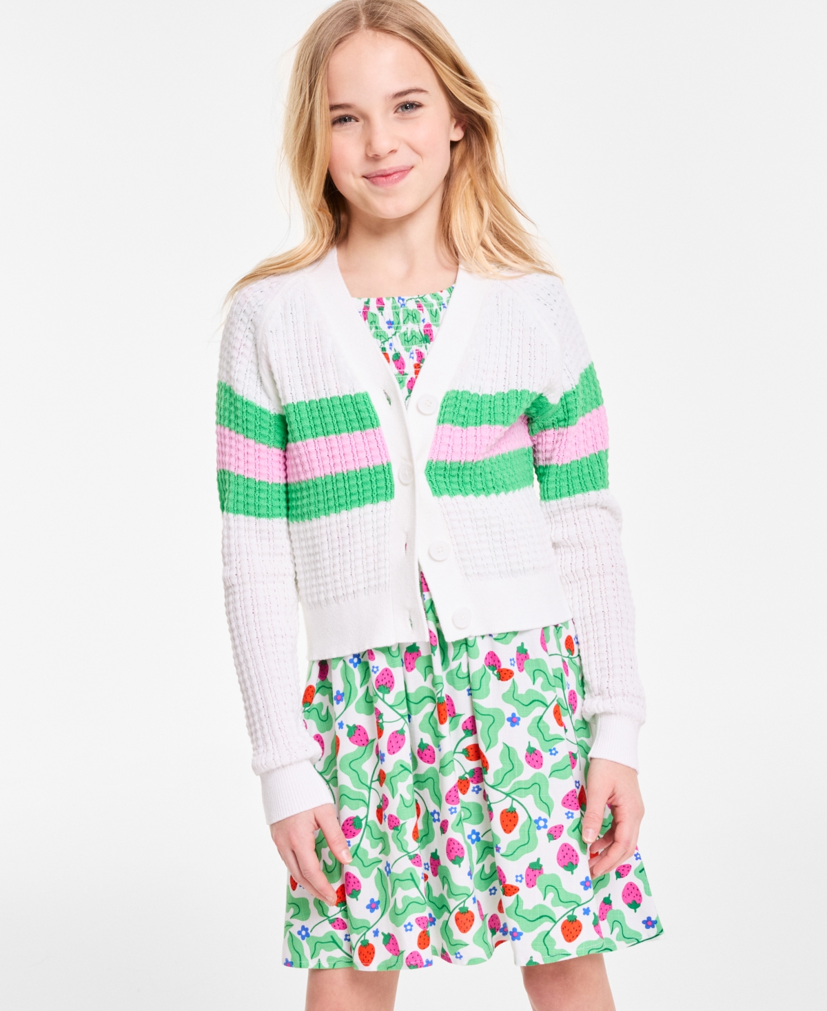 Click here for Epic Threads Little & Big Girls Sporty Stripe Card... prices
