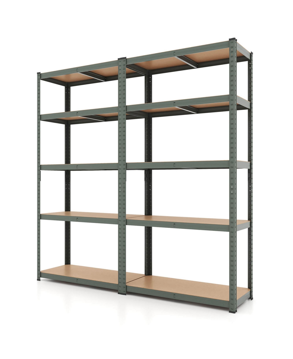 Click here for 2 Pcs 5 Tier Adjustable Garage Shelving Unit with... prices