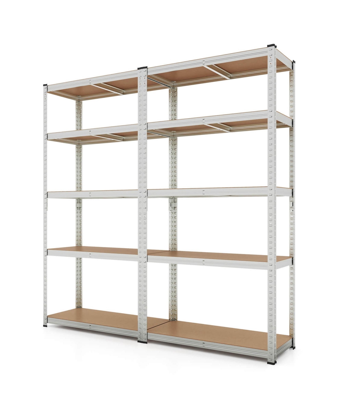 Click here for 2 Pcs 5 Tier Adjustable Garage Shelving Unit with... prices