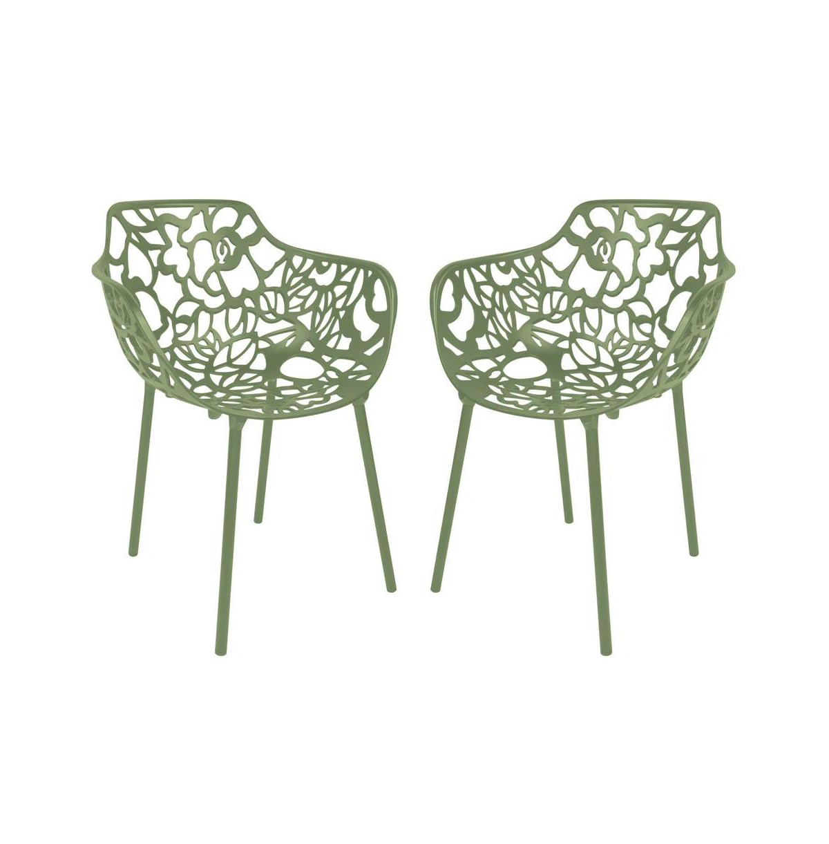 Click here for LeisureMod Modern Devon Aluminum Armchair  Set of... prices