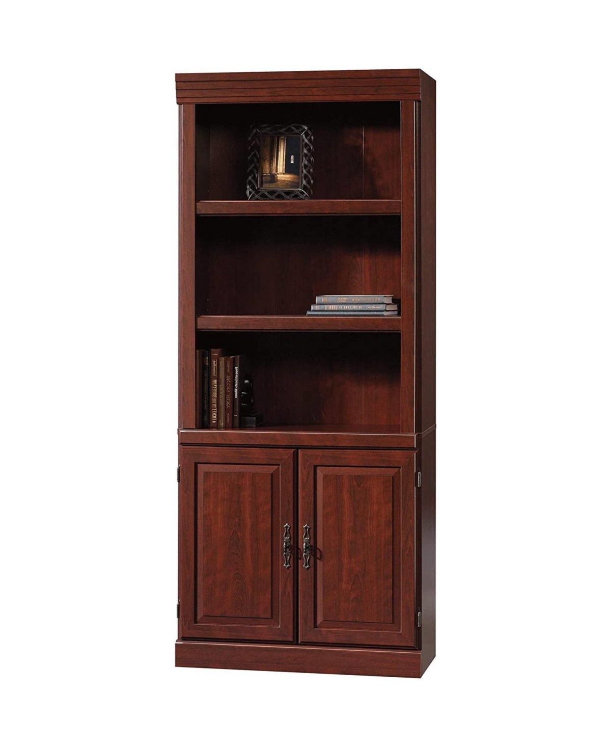 Click here for Slickblue High 3-Shelf Wooden Bookcase with Storag... prices
