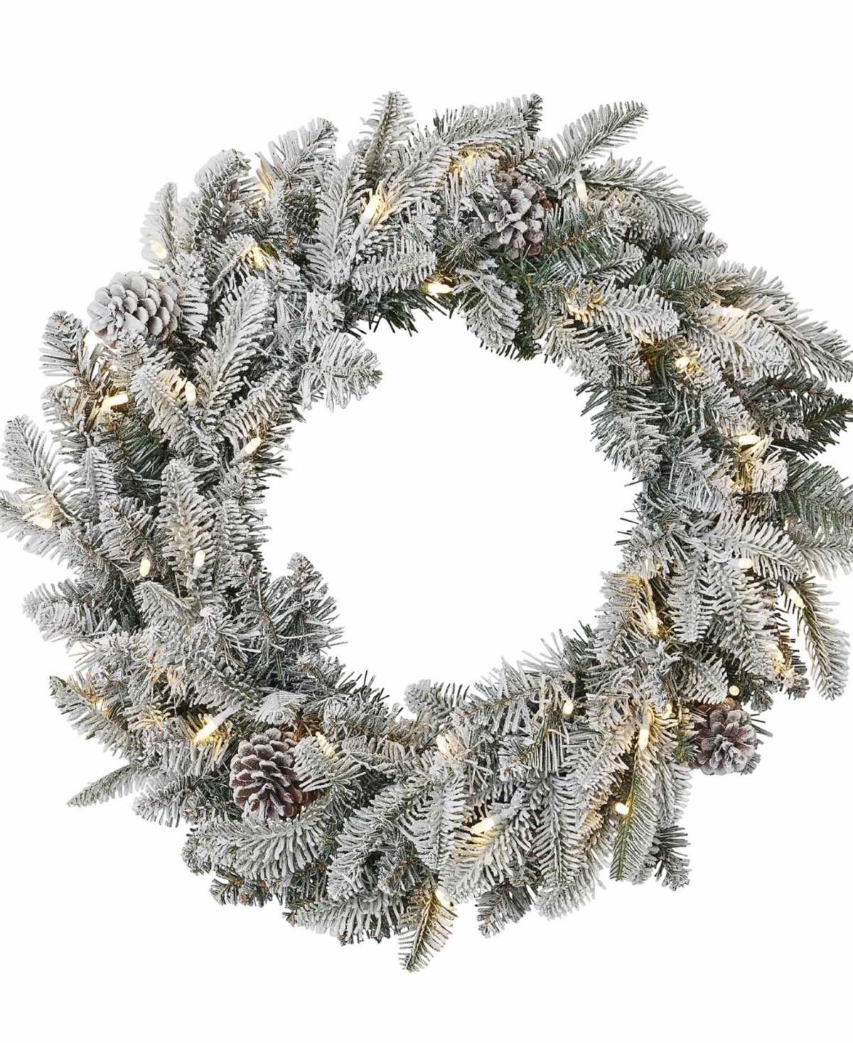 Click here for Seasonal 24 Lexington Fir Wreath  50 Warm Led Ligh... prices