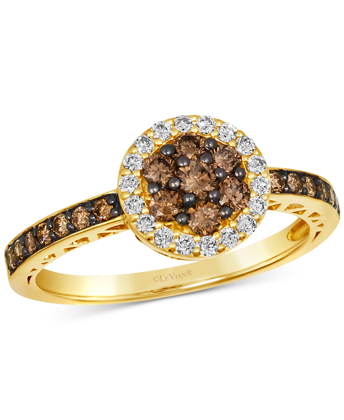 Click here for Le Vian Chocolate Diamond (1/2 ct. t.w.) & Nude Di... prices
