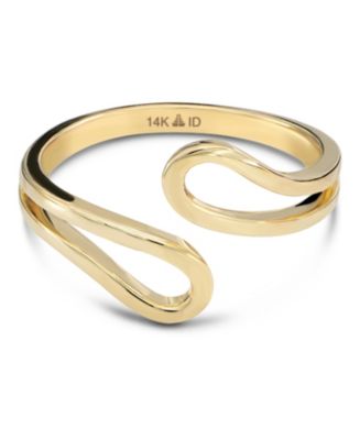 Devata Loop Bypass Ring in 14K Gold, Size 8, approx. 3.1 grams. - Macy's