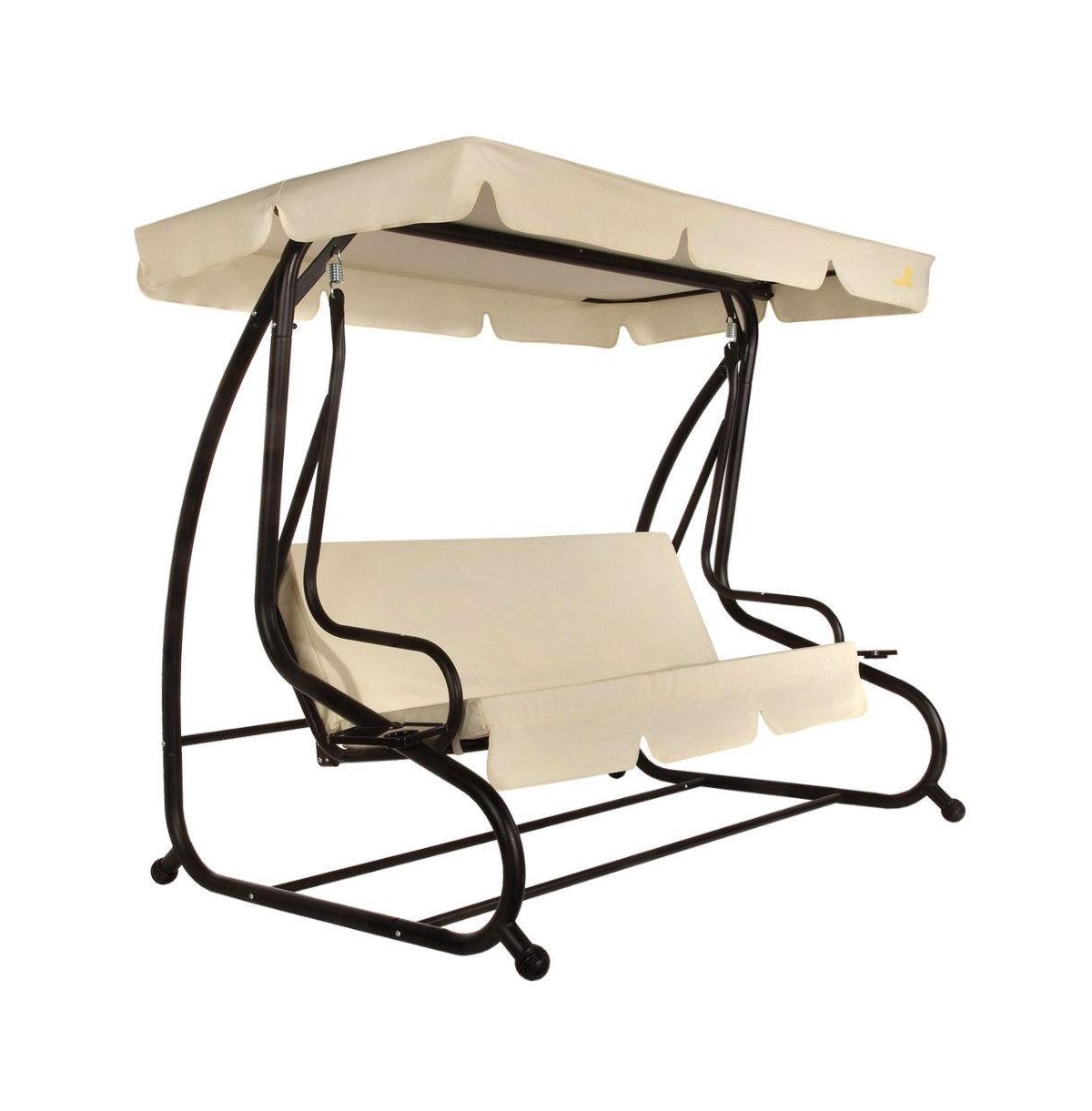 Click here for Slickblue Outdoor 3-Seat Canopy Swing with Cushion... prices