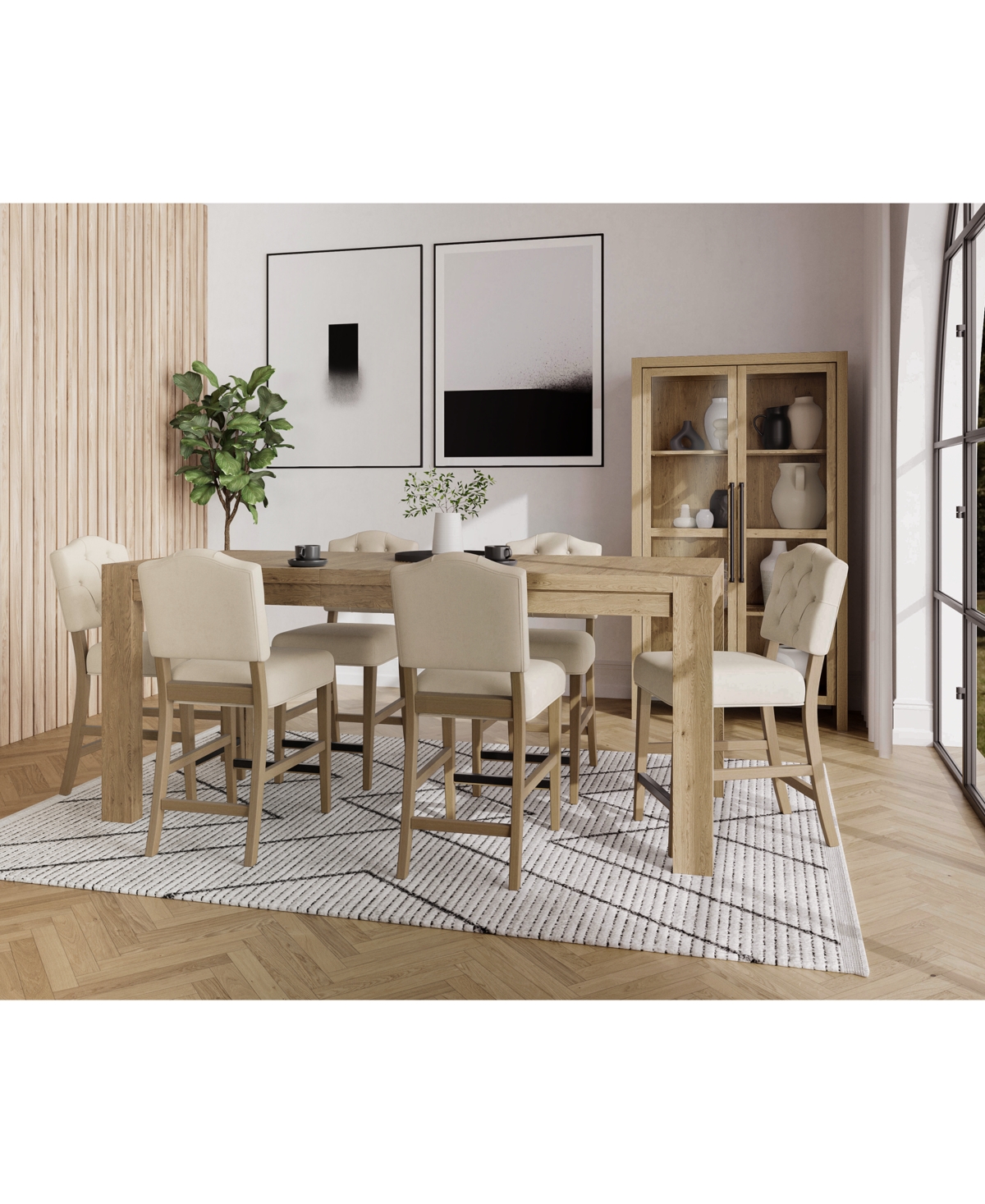 Click here for 7pc Counter Height Dining Set (Davie Rectangular T... prices